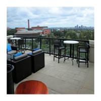 China Led glass guardrail roof hatch safety railing veranda glass railing for sale