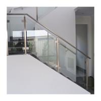China AS glass balustrade outside stair handrail aluminium glass balustrade for sale