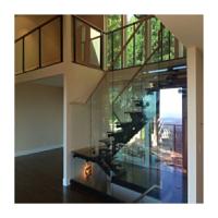 China Double laye glass balustrade deck railing and stairs balustrade online for sale