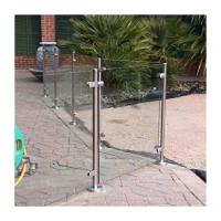 China AS NZS2208 glass railings porch railing companies near me stainless post glass deck railing for sale