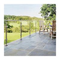 China Anti slip glass balusters balcony rope railing fence for garden for sale