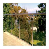 China Anti slip glass balusters balcony rope railing fence for garden for sale