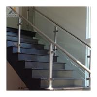 China 12mm glass railing powder coated stair railings diy glass balustrade for sale