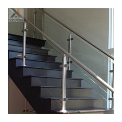 China 12mm glass railing powder coated stair railings diy glass balustrade for sale