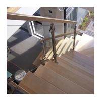 China 12mm glass railing powder coated stair railings diy glass balustrade for sale