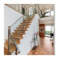 China 12mm glass railing powder coated stair railings diy glass balustrade for sale