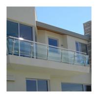 China Ultra clear glass railings white balcony railing stainless steel glass balustrade clamps for sale