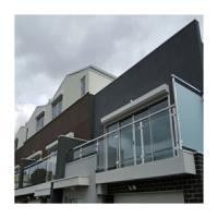 China Ultra clear glass railings white balcony railing stainless steel glass balustrade clamps for sale
