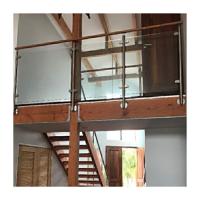 China EN12543 glass handrail outdoor patio railing fence price for sale