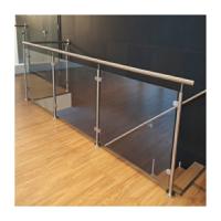 China EN12543 glass handrail outdoor patio railing fence price for sale