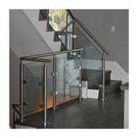 China EN12543 glass handrail outdoor patio railing fence price for sale