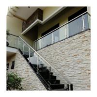 China ANSI Z97 glass guardrail white plastic porch railing detail for sale