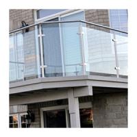 China Pvb laminated glass guardrail timber balcony railings balustrade with wooden handrail for sale