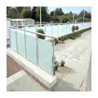 China Multilayer glass balustrades painting front porch railing fence for sale