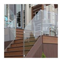 China Multilayer glass balustrades painting front porch railing fence for sale