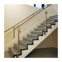 China Blue tinted glass railings powder coated stainless post stair railings balustrade brisbane for sale