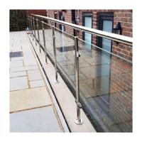 China Ultra clear glass balusters vinyl porch railing near me tempered glass railing systems for sale