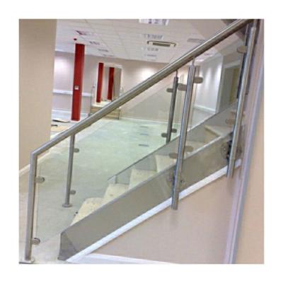 China Low iron glass fence graspable handrail for deck stairs how much does glass balustrade cost for sale