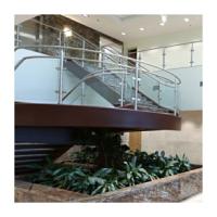 China Low iron glass fence graspable handrail for deck stairs how much does glass balustrade cost for sale