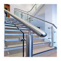 China Low iron glass fence graspable handrail for deck stairs how much does glass balustrade cost for sale