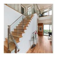 China Led glass balustrades handrail outdoor stairs balustrade hardware for sale