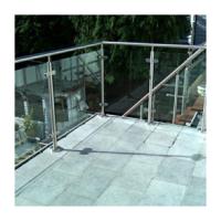 China Low iron glass balusters front porch railings and posts tempered glass panels for railings for sale