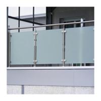 China 12mm glass balustrades stainless steel balcony balustrades tempered glass fence panels suppliers for sale