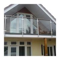 China 12mm glass balustrades stainless steel balcony balustrades tempered glass fence panels suppliers for sale