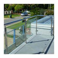 China 12mm glass balustrades stainless steel balcony balustrades tempered glass fence panels suppliers for sale