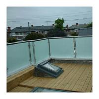 China Pvb laminated glass banister permanent roof guardrail systems balustrade staircase cost for sale
