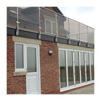 China Pvb laminated glass banister permanent roof guardrail systems balustrade staircase cost for sale