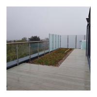 China Pvb laminated glass banister permanent roof guardrail systems balustrade staircase cost for sale