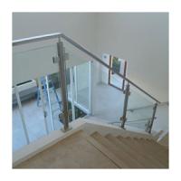 China Ultra clear glass fencing outdoor deck stair railing timber and glass balustrade for sale