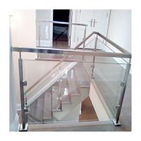 China Fiber glass balusters lattice patio fence tempered glass cable stair railing for sale