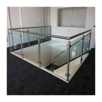 China Fiber glass balusters lattice patio fence tempered glass cable stair railing for sale