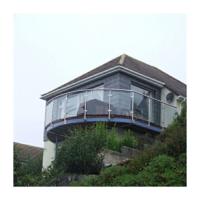 China Ultra white glass balustrade stainless balcony railings and chrome balustrades for sale