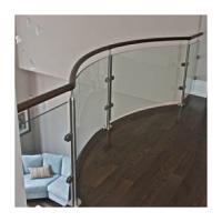 China Ultra white glass balustrade stainless balcony railings and chrome balustrades for sale