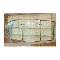 China Led designed glass fencing patio banister laminated glass deck stair railing for sale