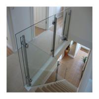 China Led designed glass fencing patio banister laminated glass deck stair railing for sale