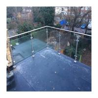China CE EN 12150 glass balusters glass balcony fence balusters for stairs for sale