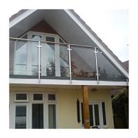 China CE EN 12150 glass balusters glass balcony fence balusters for stairs for sale