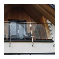 China EN2190 glass banister house balcony railings stair balustrade kit for sale