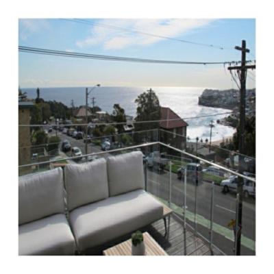 China ANSI Z97 glass balustrades metal roofing for fence balustrade shop for sale