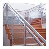 China Tmepered glass railings black outdoor stair railing cantilevered glass balustrade for sale