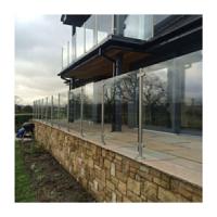 China CE EN 12150 glass fence horizontal front porch railing aluminium balcony railing for sale
