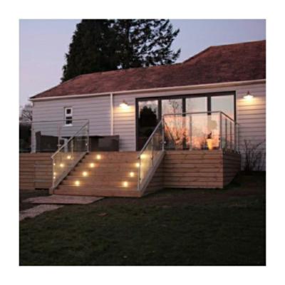 China Low iron glass balustrades best wood for porch railing outdoor glass railing for sale