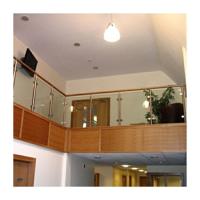 China Float glass balustrade metal patio fence safty glass stainless steel railing for sale