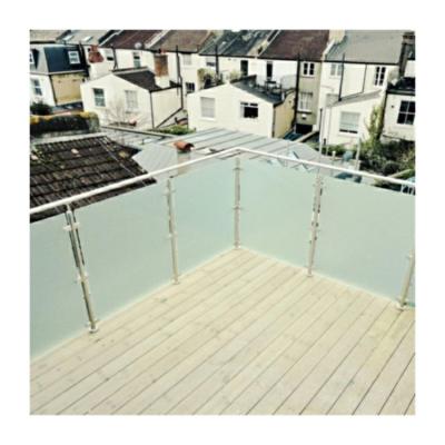 China Led glass balustrades house roof railing design railing hardware suppliers for sale