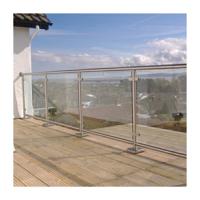 China Led glass balustrades house roof railing design railing hardware suppliers for sale