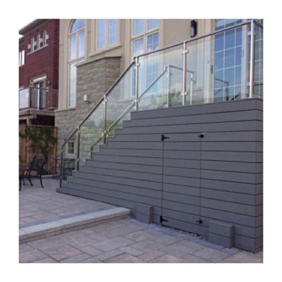 China Anti slip glass railing cost to install porch railing stainless steel and glass railings for sale